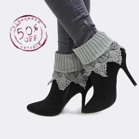 Accessories | Baroque Crochet Detail Boot Topper | Poshmark